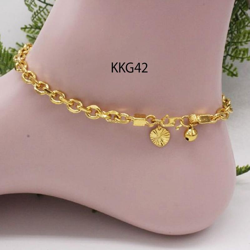 Cop 916 / 999 gelang kaki emas Bangkok asli (gelang kaki) - TikTok Shop ...