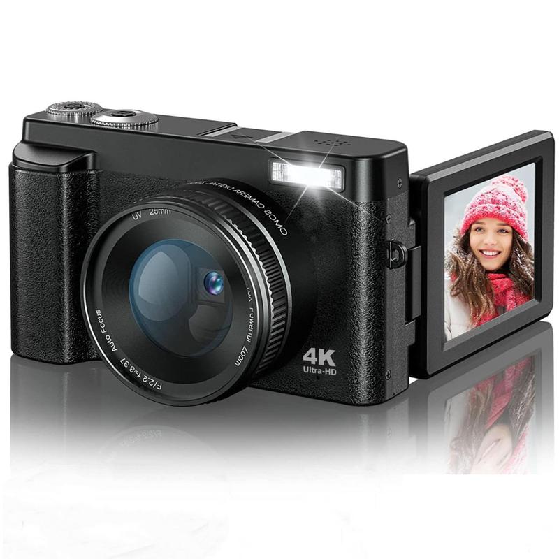 Fall 4K Digital Camera, 48MP Vlogging Camera, Compact Camera Electronics 16X - TikTok Shop Singapore