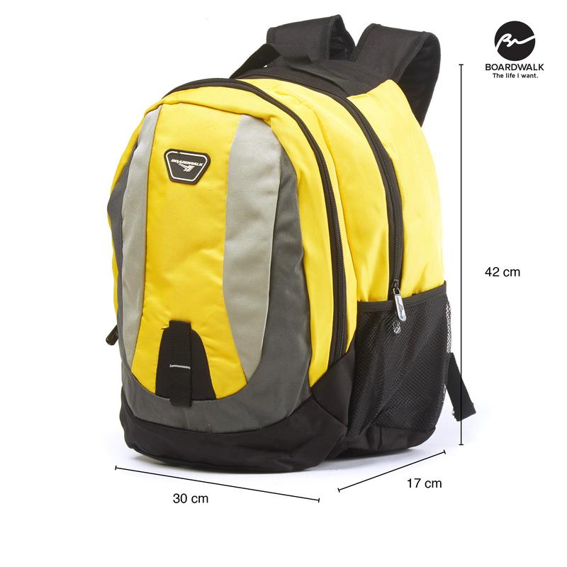 Boardwalk Daudin Mens Backpack with Yellow and Gray Design - TikTok ...