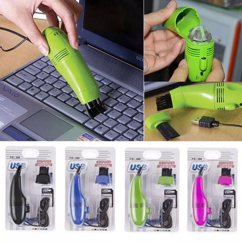 USB Keyboard Cleaner PC Laptop Brush Dust Cleaning Kit Cleaners ...