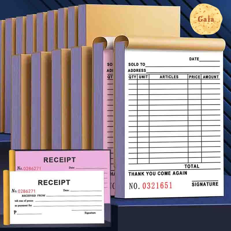 60pages(30*2copy) Receipt Resibo With Carbon For Apply Bookkeeping ...
