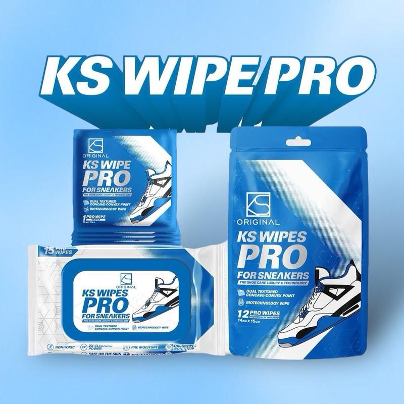 KS Wipes Pro for Sneaker Gentle Quick Shoe Cleaning The Premier ...