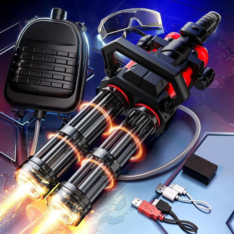 Gatling Electric Water Machine, Dual-Barrel, 49FT High-Pressure ...