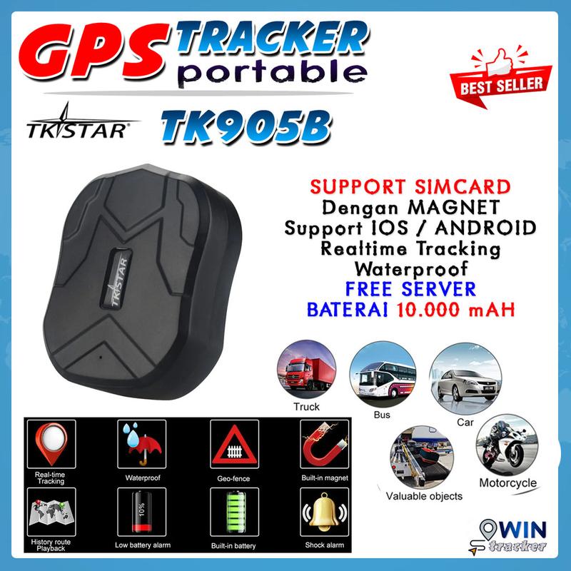 GPS TRACKER PORTABLE ORIGINAL TKSTAR TK905B TK 905B MOBIL MOTOR - Shop ...