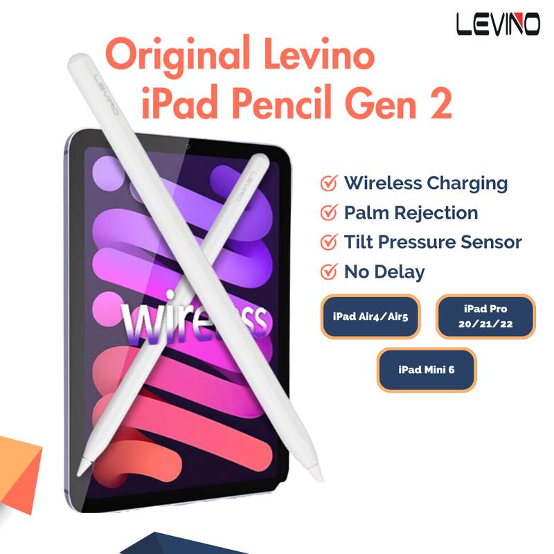 LEVINO Stylus Pen Gen 2 AP Pencil for iPad Pro Pencil Palm Rejection ...