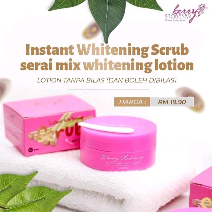 BERRY STOBERRY INSTANT WHITENING SCRUB LIMITED EDITION - TikTok Shop ...