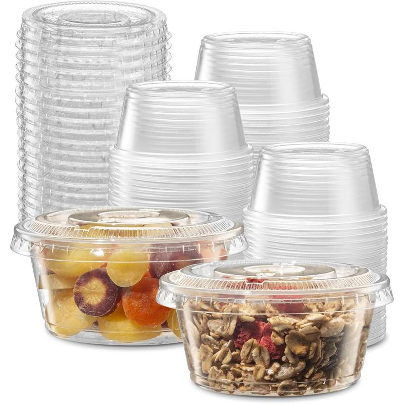 (3.25 oz - 200 Sets) Clear Diposable Plastic Portion Cups With - TikTok ...