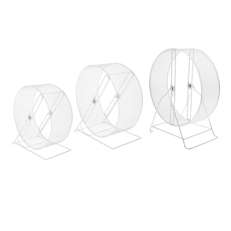 Hamster Exercise Wheel Toy Pets Supplies Wire Mesh Sturdy Quiet ...