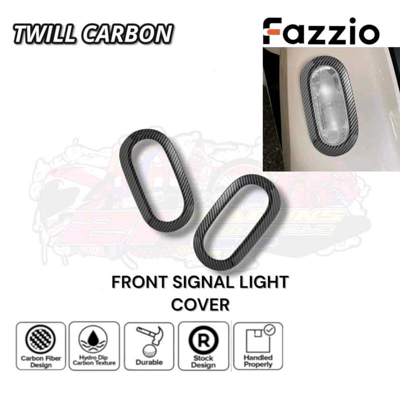 YAMAHA FAZZIO.FRONT SIGNAL LIGHT COVER TWILL CARBON - TikTok Shop ...