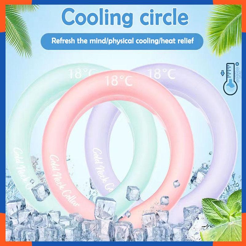Wearable Cooling Neck Ring Summer Reusable Gel Ice Collar Outdoor ...