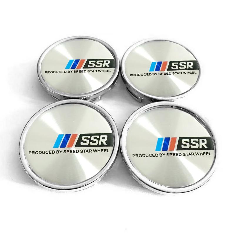 Cars 4pcs 58mm SSR wheel center cap dust proof hood cover plastic ...