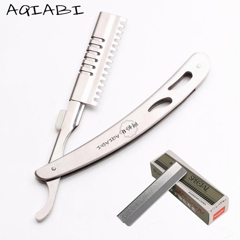 Stainless Steel Salon Sharp Barber Razor Blade Hair Cut Razors - TikTok ...