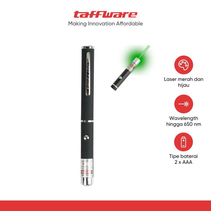 Taffware Green Point Beam Pointer Pen 5MW - ZY0022 - Shop | Tokopedia