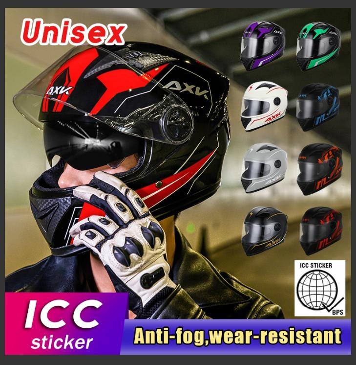 With ICC Sticker AXK 557 Motorcycle Modular Helmet Dual Lens - TikTok ...