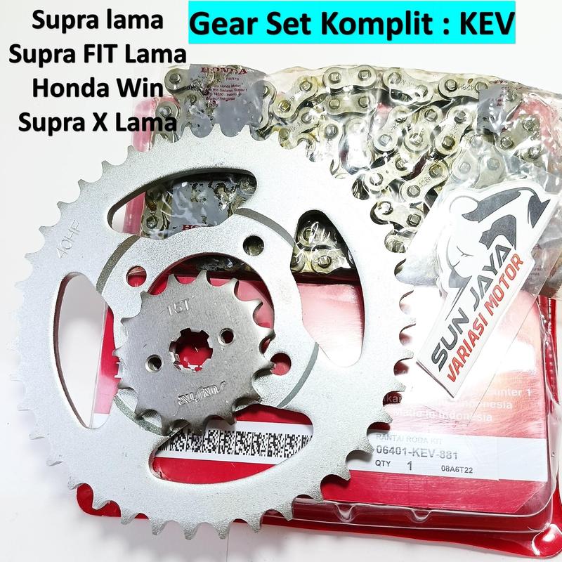 Gear Set Girset Komplit Supra X Lama - Supra FIT Lama - Honda WIN Kode ...