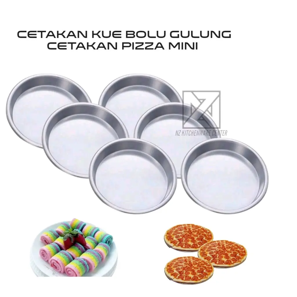1 SET CETAKAN PIZZA MINI DAN BOLU GULUNG ALUMUNIUM TEBAL Bisnis - Shop ...