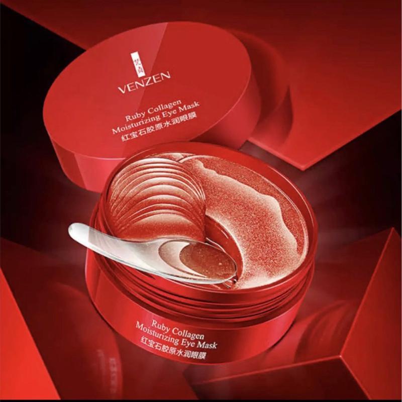 dapat 60 lembar] Masker Mata VENZEN Ruby Collagen Eye Mask - Shop ...