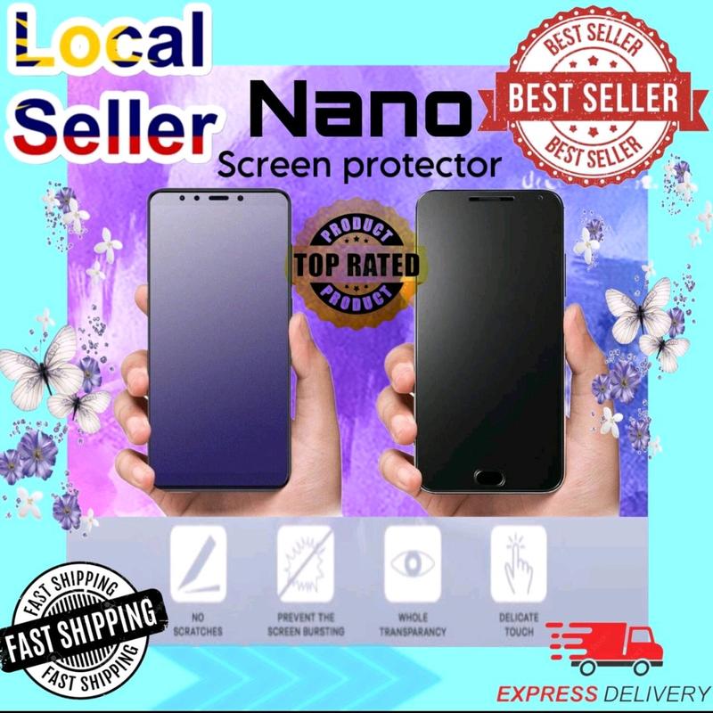 Nano Screen Protector non glass silicone anti crack Phone Protectors ...