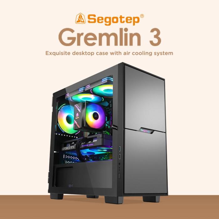 SEGOTEP GREMLIN 3 (M-ATX Premium PC Case) - BLACK A1 - Shop | Tokopedia