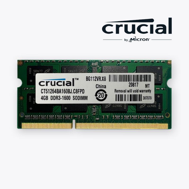 crucial 4gb ddr3 1600MHz laptop memory sodimm ram pc3 - TikTok Shop ...