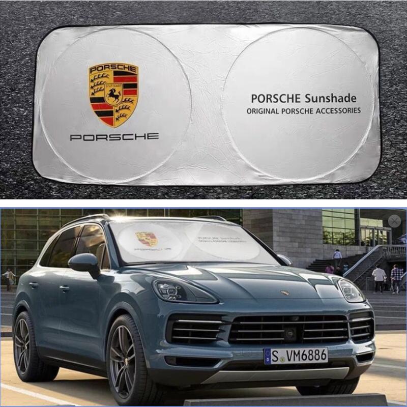 PORSCHE car front windshield sunshade macan Cayenne Cayman taycan ...