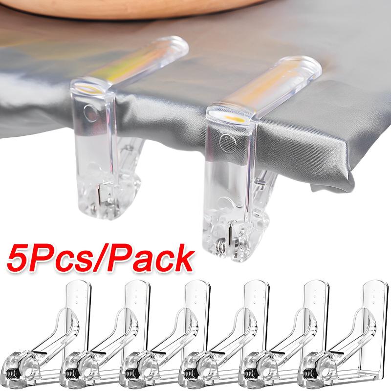 5/1pcs Plastic Tablecloth Clips Transparent Non-slip Securin - TikTok ...