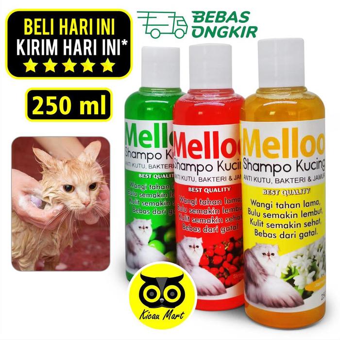 Jual Melloo Degreser Cat Shampo Kucing Hair Body Anti Rontok Kutu ...
