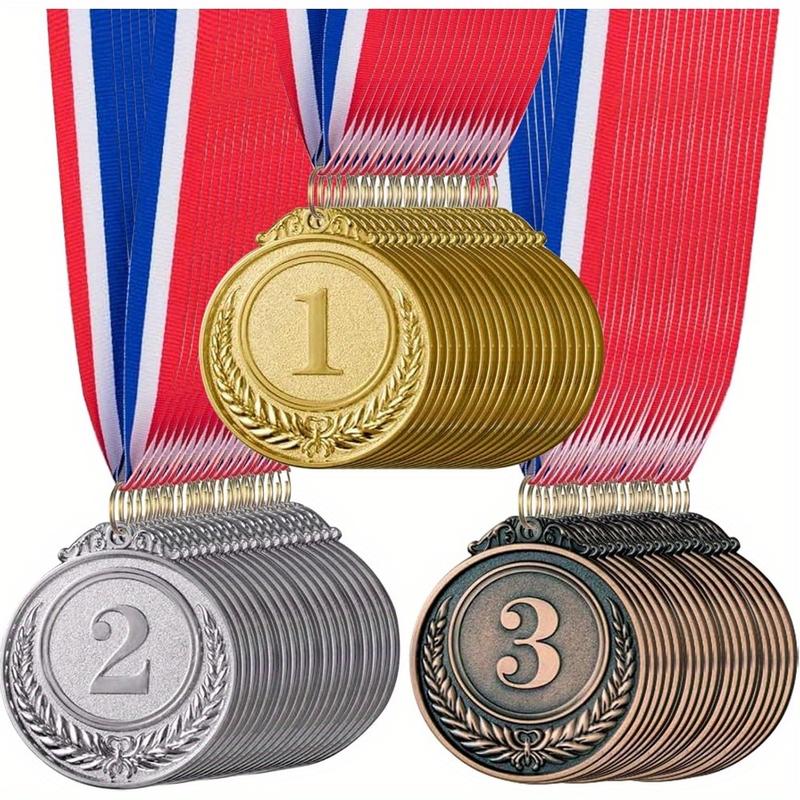 Pingat Logam, 30pcs, Emas, Perak, Gangsa, dengan Reben, Sesuai - TikTok ...
