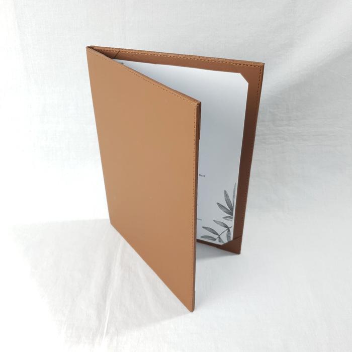 Jual LusioSB Buku Menu Cafe Premium A4 Kulit Faux Leather Isi 2 Menu ...