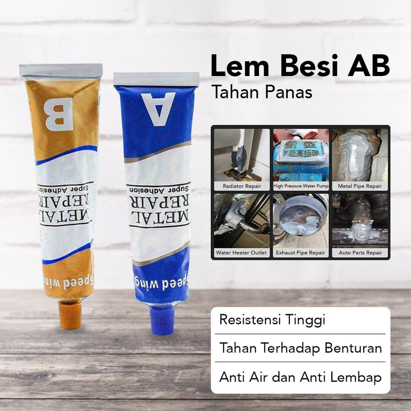 Lem Besi AB Tahan Panas Industrial Repair Glue - Shop | Tokopedia