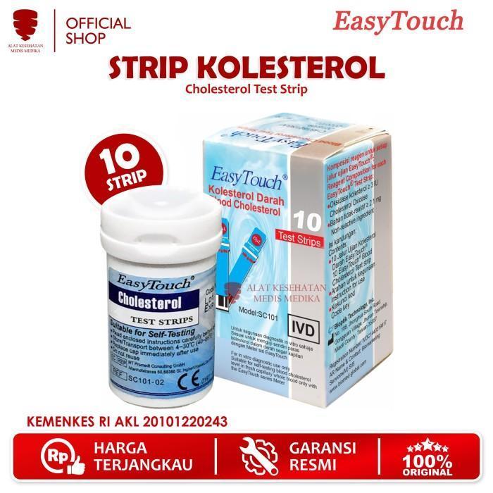 Strip Easy Touch Cholesterol Test Kolesterol Refill Isi 10 Easytouch ...