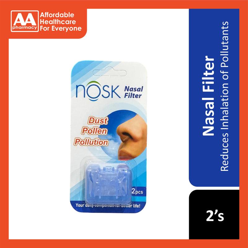 Nosk Nasal Filter 2's (Reduces Inhalation of Pollutants and Allergens ...