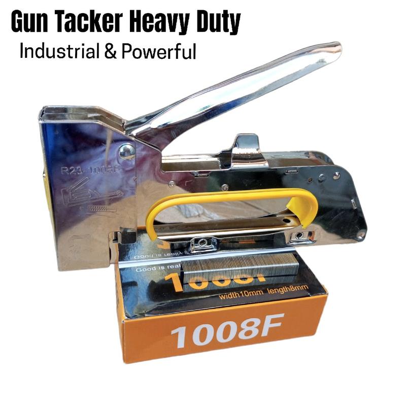 Gun Tacker Powerful Industrial 1008F Free Bala Staple wire (2400pcs ...
