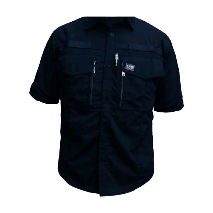 Jual baju kemeja tactical w tac lengan pendek - biru, xxl - Kab ...