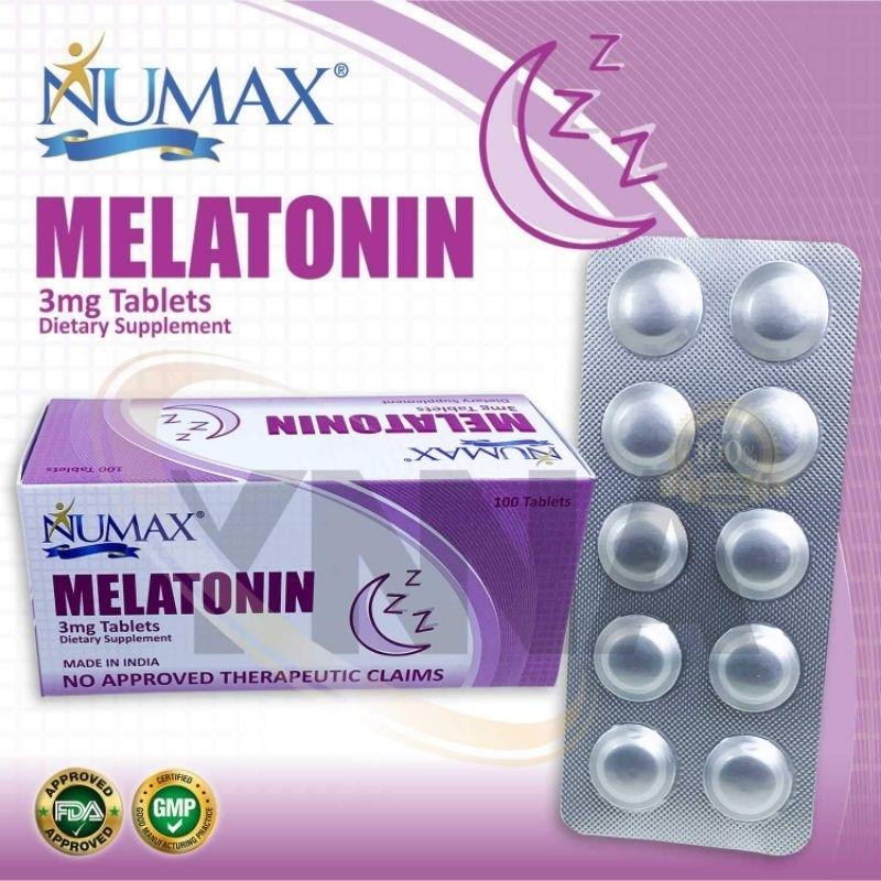 Numax Melatonin 3mg 100 tablets/Box for Better Sleep - TikTok Shop Philippines