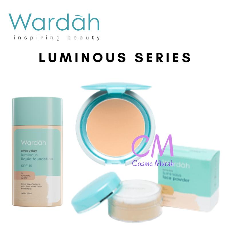 Wardah Everyday Luminous Series | Face Powder | Liquid Foundation ...