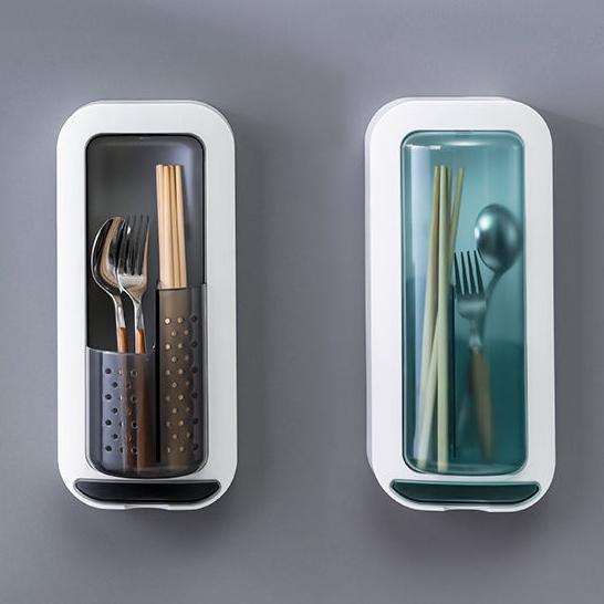 Rotating Utensils Spoon Fork Holder Organizer Storage Draine - TikTok ...