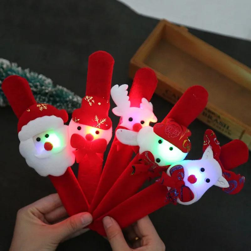 Christmas Clap Ring Bracelet Christmas Cartoon Clap Ring Luminous ...