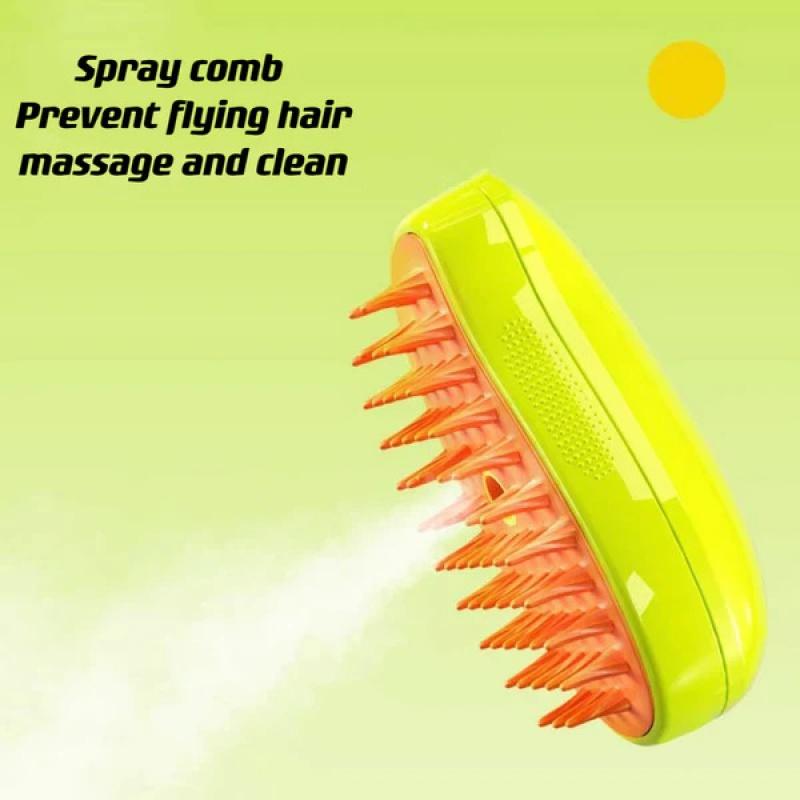 3 In1 Cat Steamy Brush, Free essence! Pet spray massage comb - TikTok ...