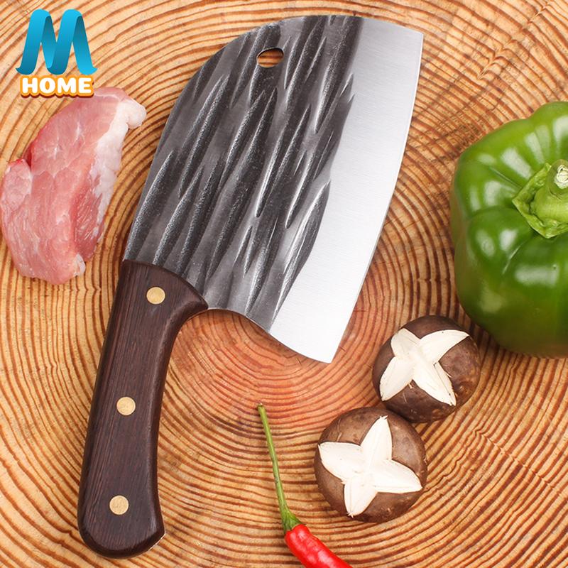 Handmade Forged Kitchen Knife Hammer Stainless Steel Chef's Chopper ...