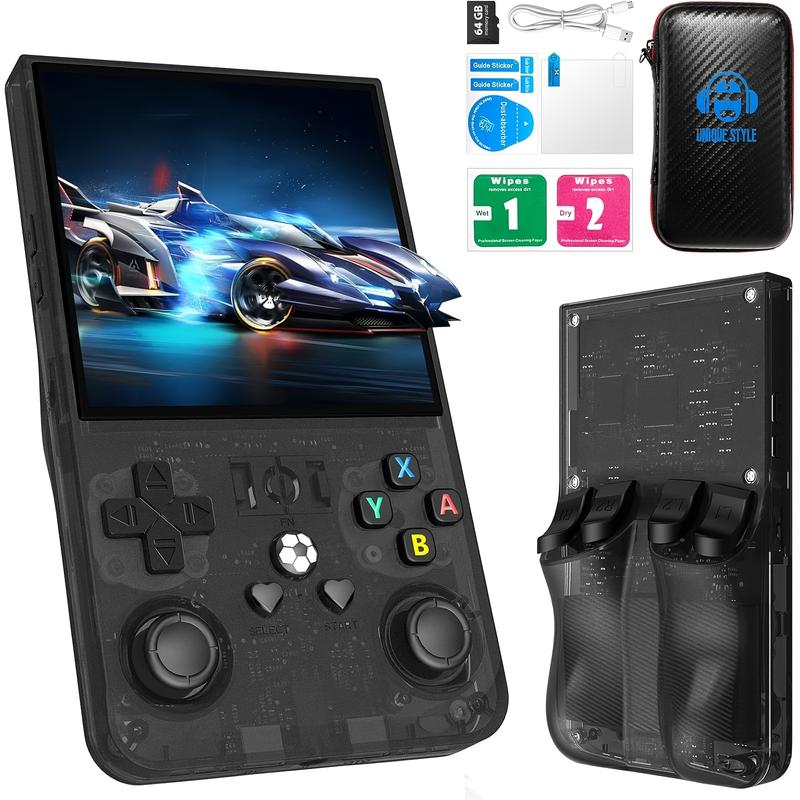 WUDS R36MAX Retro Handheld Game Console 64GB Built-in 18000+ - TikTok Shop