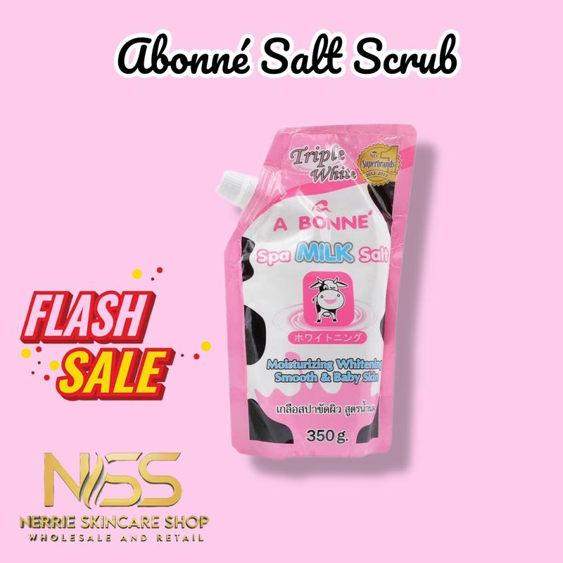 Abonne Milk Salt Scrub 350g Whitening - TikTok Shop Philippines