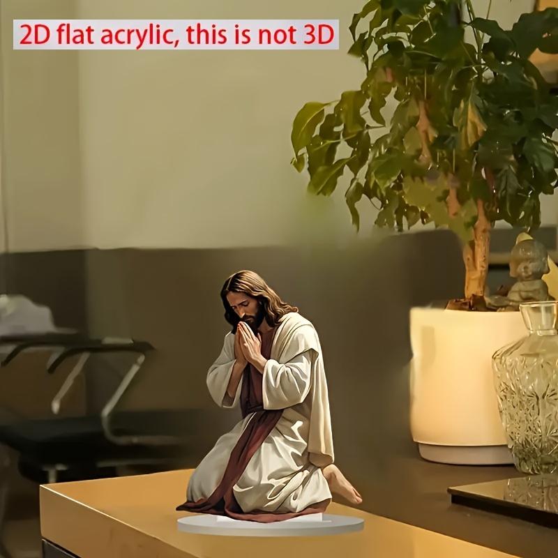 2D Jesus Prayer Acrylic Statue - The Perfect Choice for Home - TikTok Shop