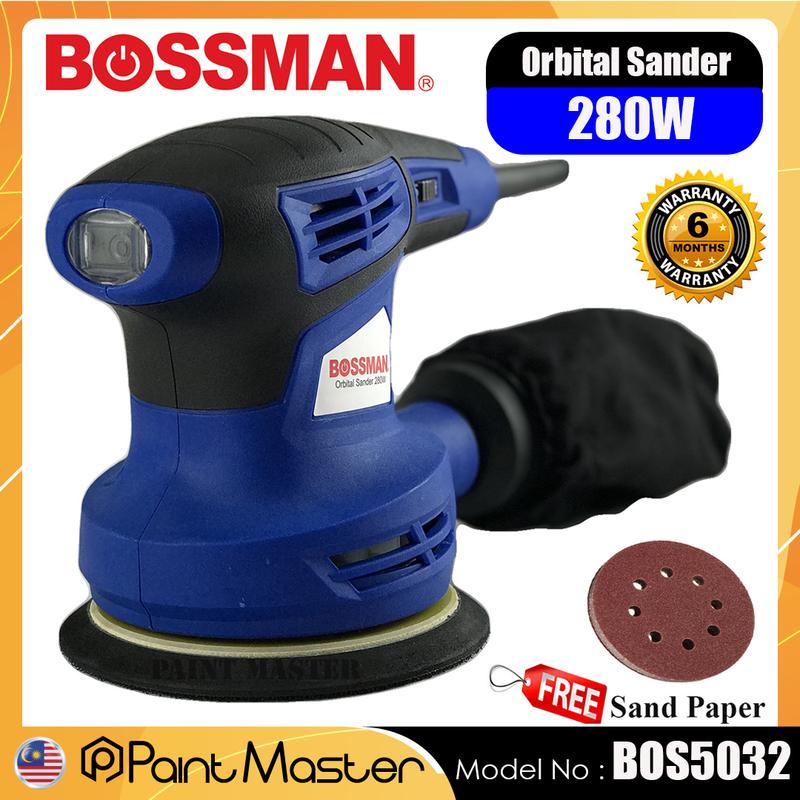 Bossman BOS5032 Orbital Power Sander Sand Paper Machine Polishing ...