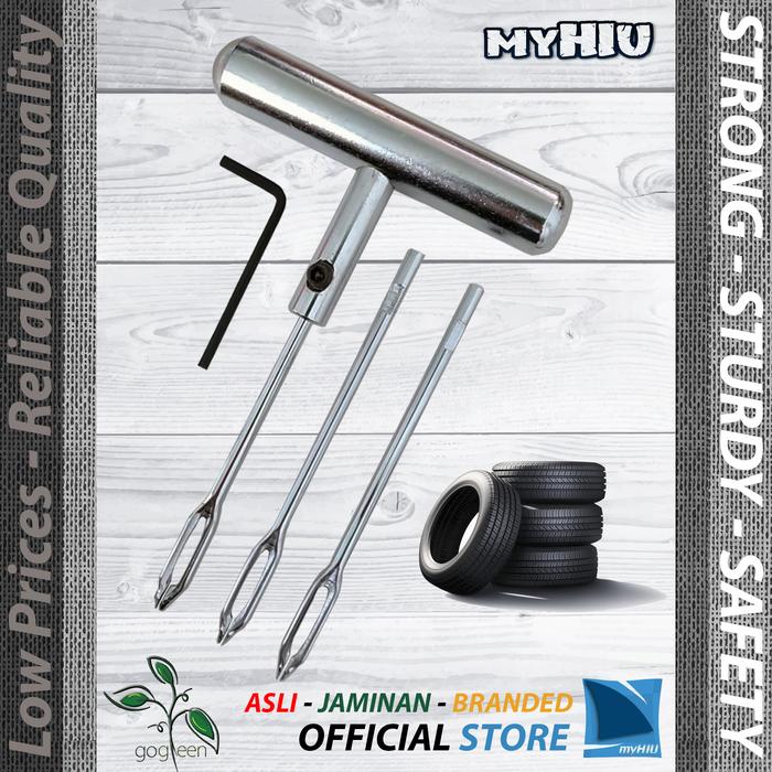 Jual Gagang Tambal Ban Tubeless + 2 Mata Tusukan + Kunci L Tempel Ban ...