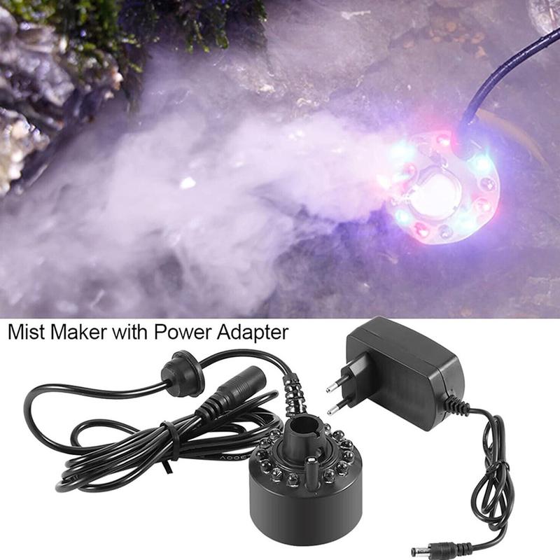 Nebulizer Mini Fog Maker Machine 12 LED Light Air Humidifier - TikTok ...