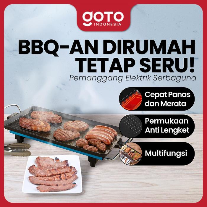 Promo Goto Eiji Alat Pemanggang Electric Grill Pan BBQ Panggangan ...
