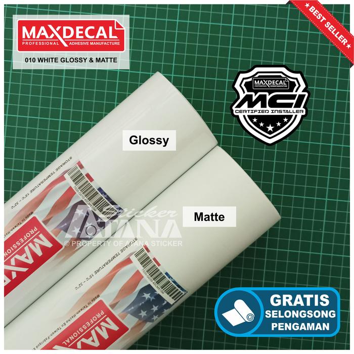 Jual Skotlet Putih Glossy Doff Maxdecal Scotlet White Gloss Dop Stiker ...
