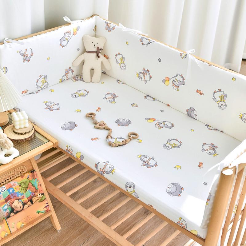 [Only Sleeve, No Sponge] Soft & Padded Cot Bumper Set for Baby - TikTok ...