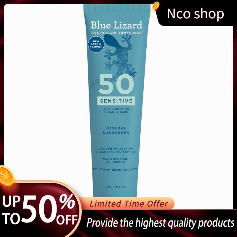 BLUE LIZARD Sensitive Mineral Sunscreen with Zinc Oxide 50+ Water ...